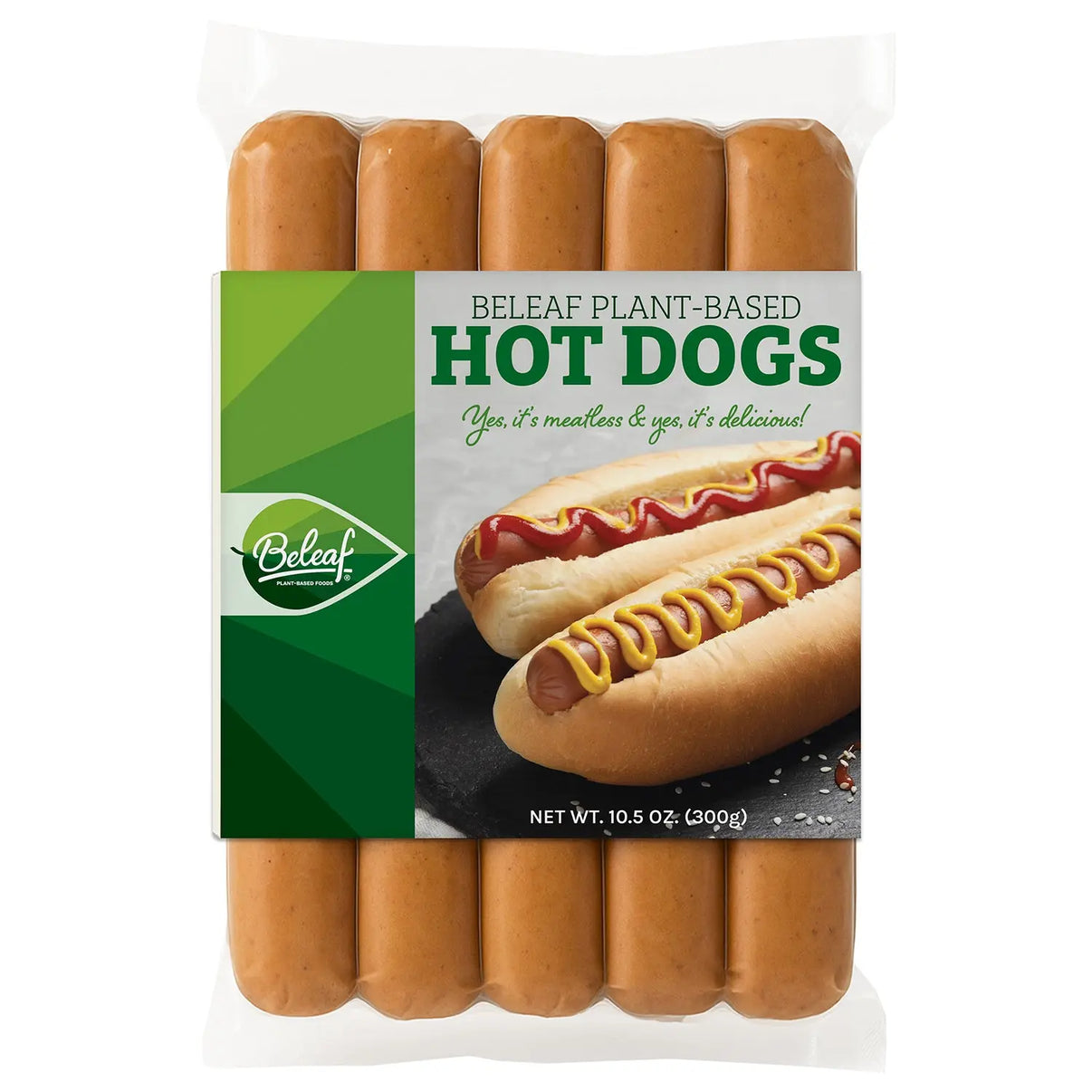 Beleaf Plant-based Hot Dog, 10 Ounce – Beleaf Vegan