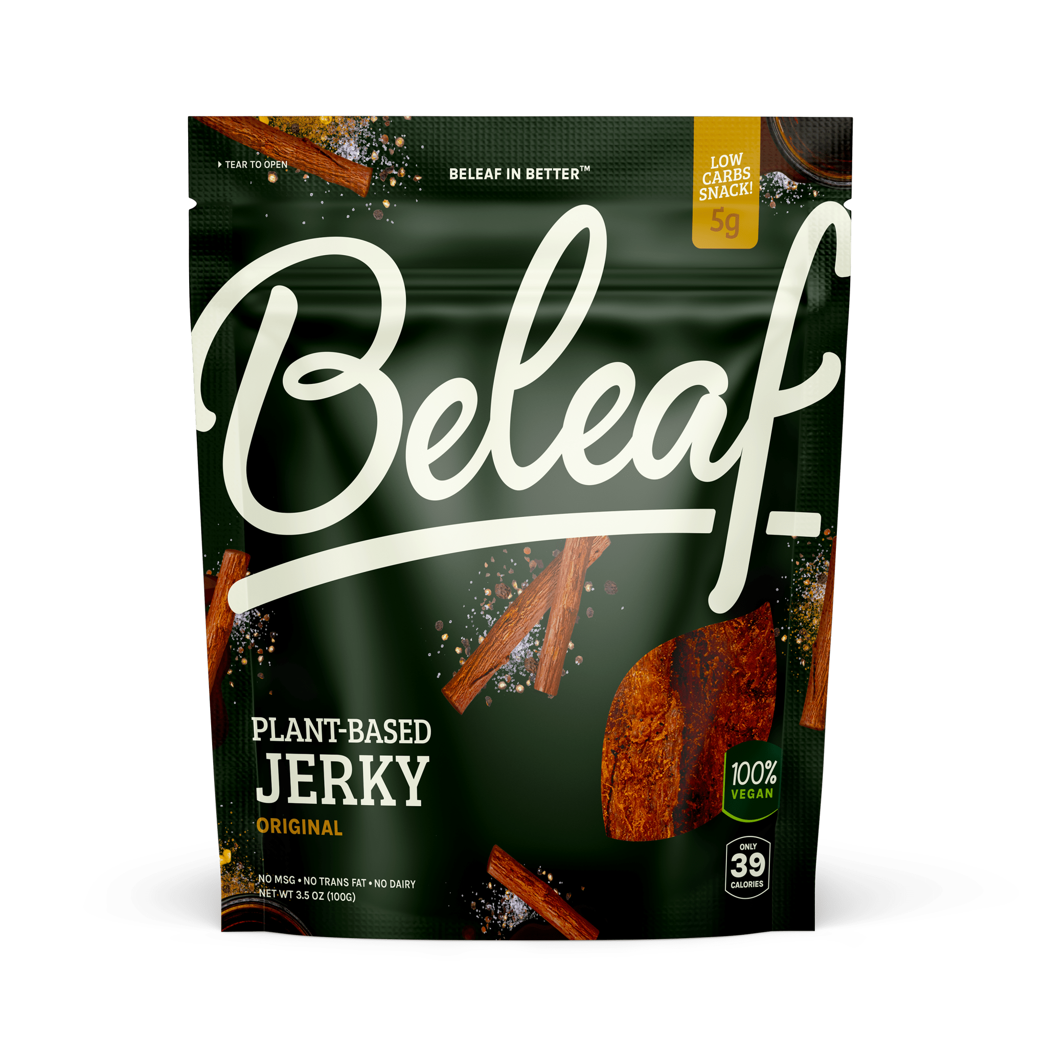 Beleaf Plant-based Original Jerky, 3.5 Ounce – Beleaf Vegan