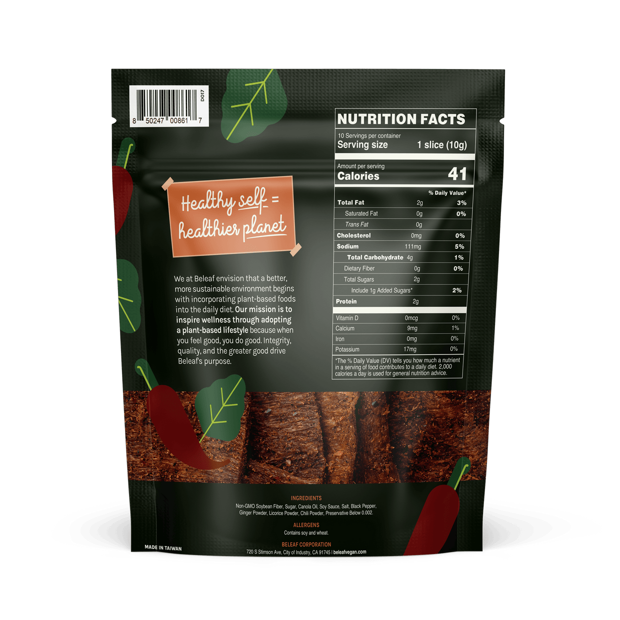 Beleaf Plant-based Original Jerky, 3.5 Ounce – Beleaf Vegan
