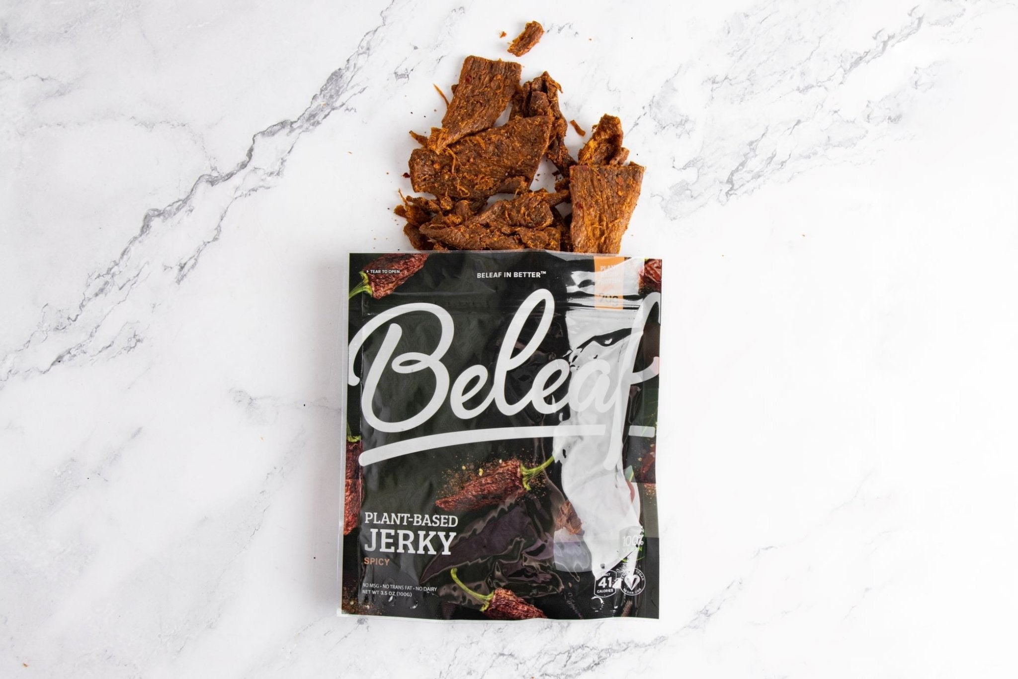 Beleaf Plant-based Spicy Jerky, 3.5 Ounce – Beleaf Vegan